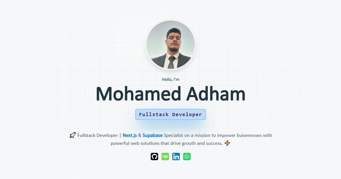 Mohamed Adham | Fullstack Developer